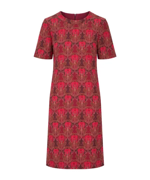 LAURA URBINATI Short-sleeved Dress - Red