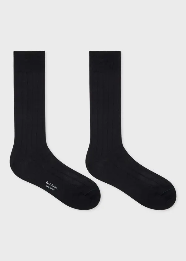 Paul Smith Multicolour Ribbed Socks Six Pack