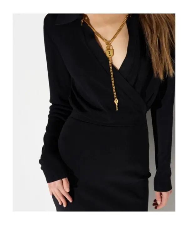 Elisabetta Franchi Long-sleeved Dress