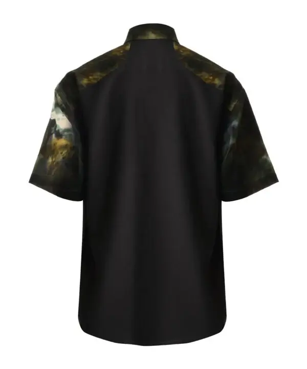 AND WANDER X Roa Abstract Print Short Sleeve Shirt