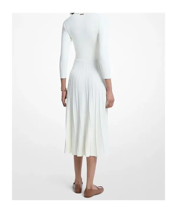 Michael Kors Stretch Knit Polo Shirt Dress