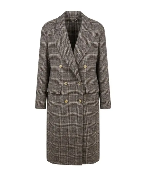 Ermanno Scervino Double-breasted Plaid Coat - No