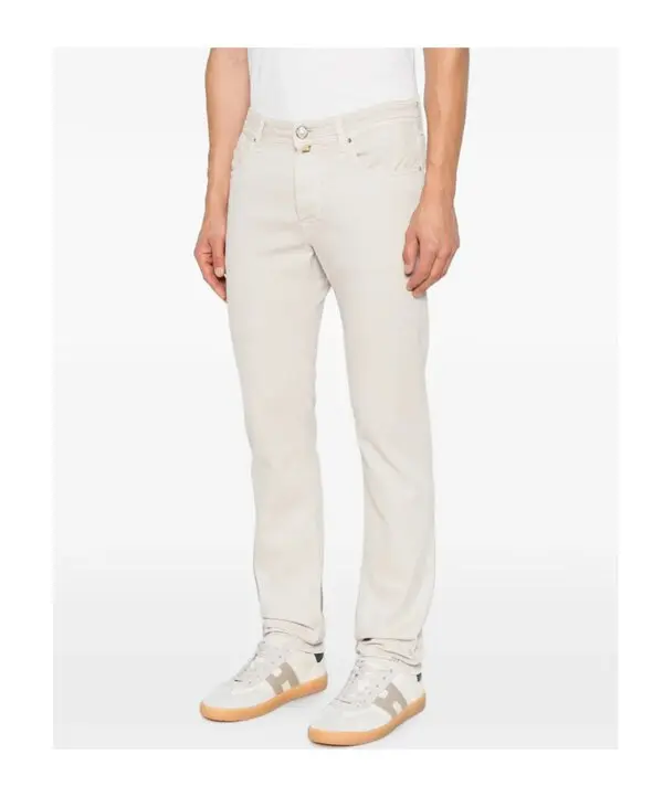 Jacob Cohen Bard Logo-patch Slim-fit Trousers