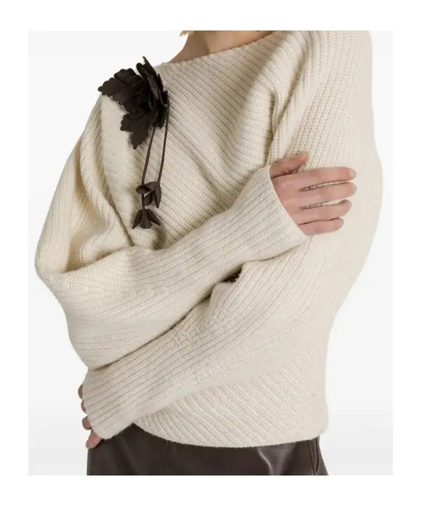 Alberta Ferretti Wide Boat-neck Sweater