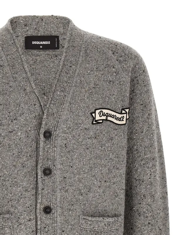Dsquared2 Long-sleeve Single-breasted Cardigan