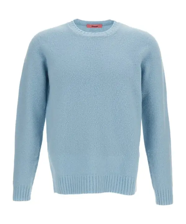 DRUMOHR Long-sleeve Crew-neck Sweater - Blue