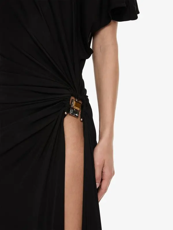 Christopher Esber Bezel Quartz Draped Tank Dress