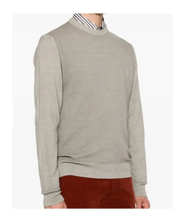 Etro Pegaso-embroidered Waffle-knit Sweater