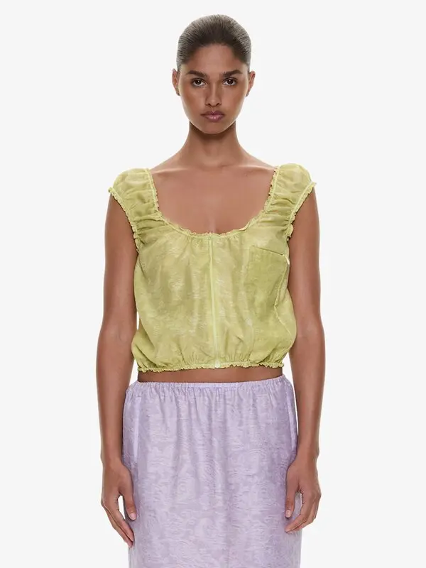 Christopher Esber Light Leak Jacquard Zip Up Top