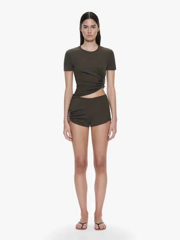 Christopher Esber Droplet Crystal Ruched Tee