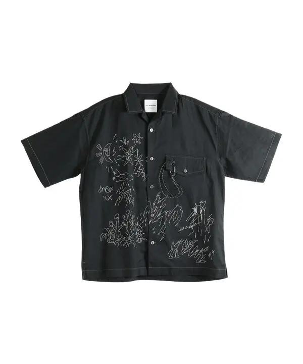 AND WANDER Buttoned Embroidered Shirt
