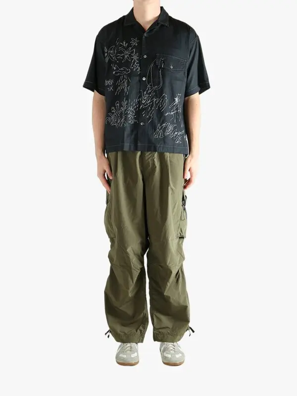 AND WANDER Buttoned Embroidered Shirt