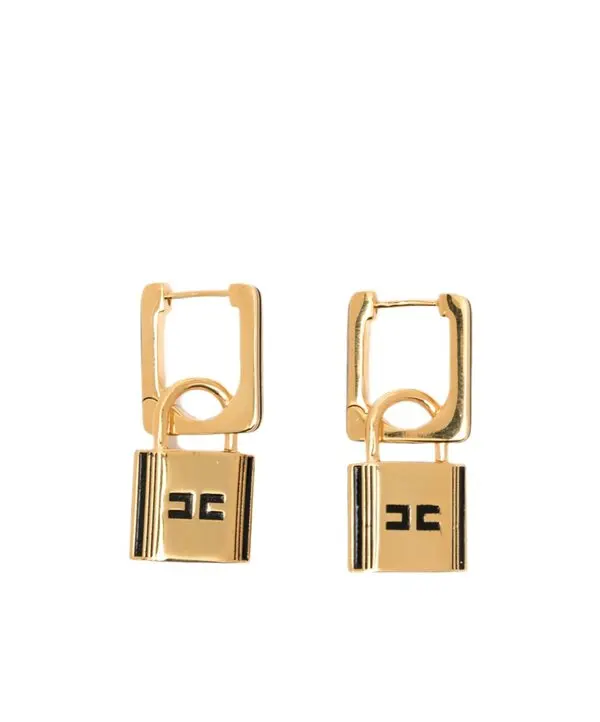 Elisabetta Franchi Padlock-motif Earrings
