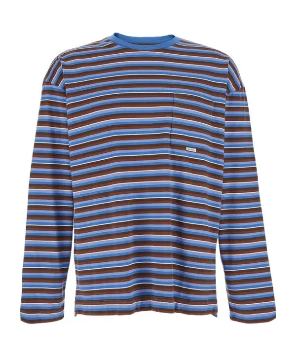 SUNFLOWER Striped Pocket Long Sleeve T-shirt