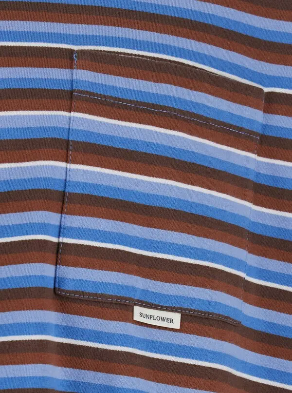 SUNFLOWER Striped Pocket Long Sleeve T-shirt