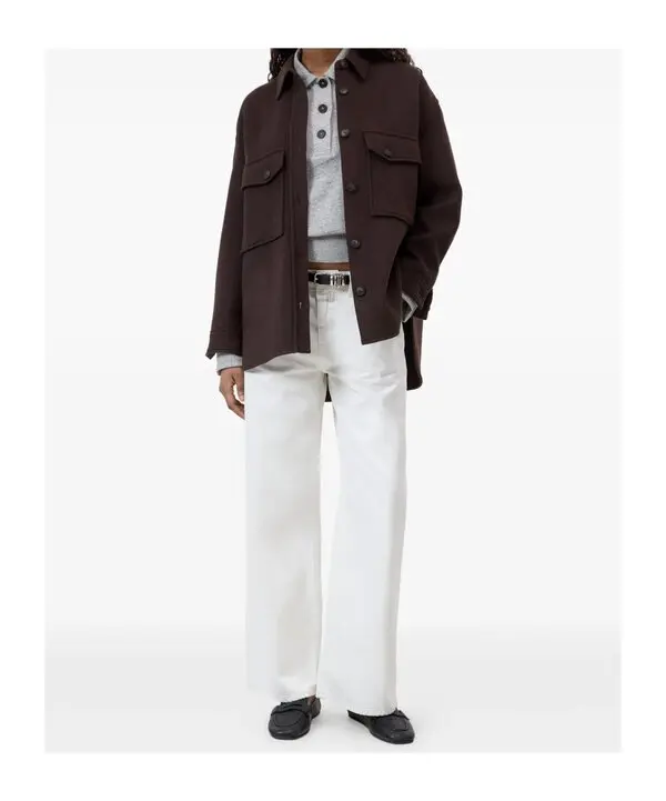 Closed Button-up Oversized Jacket