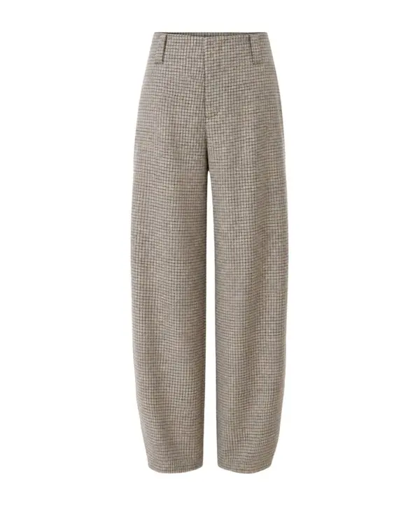 Closed Barlie Checked Wide-leg Trousers - No