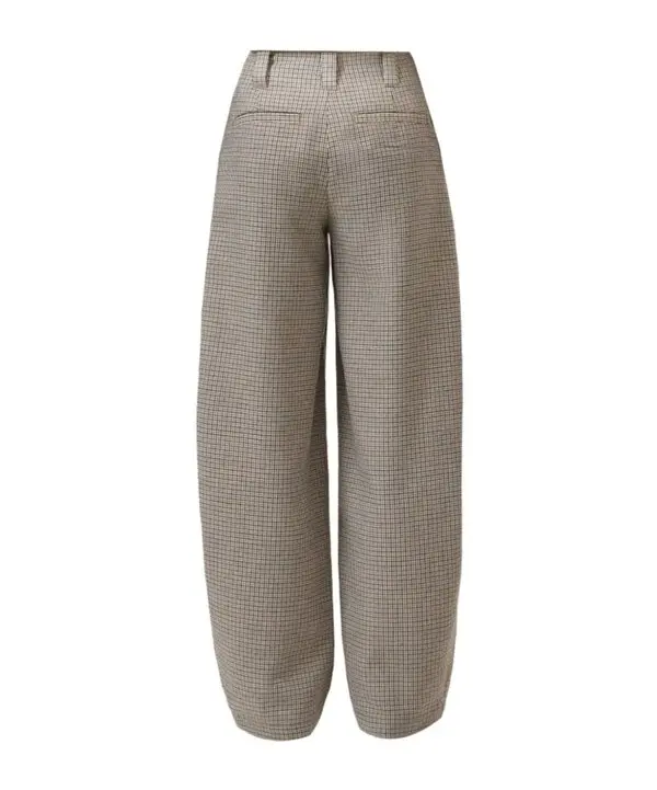 Closed Barlie Checked Wide-leg Trousers