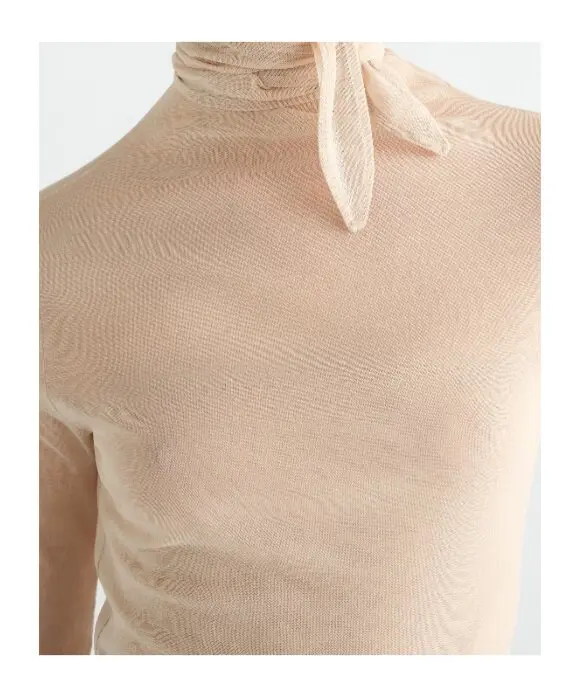 LEMAIRE Ballerina Scarf Top In Mesh Jersey