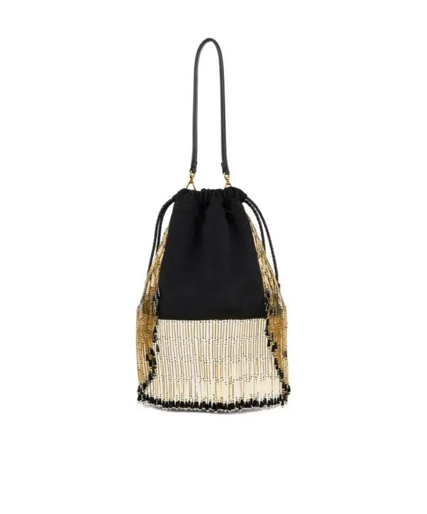 Etro Small Suede Kalispera Bag With Embroidery And Beads