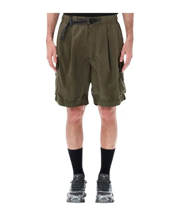 AND WANDER Workwear Belted Shorts