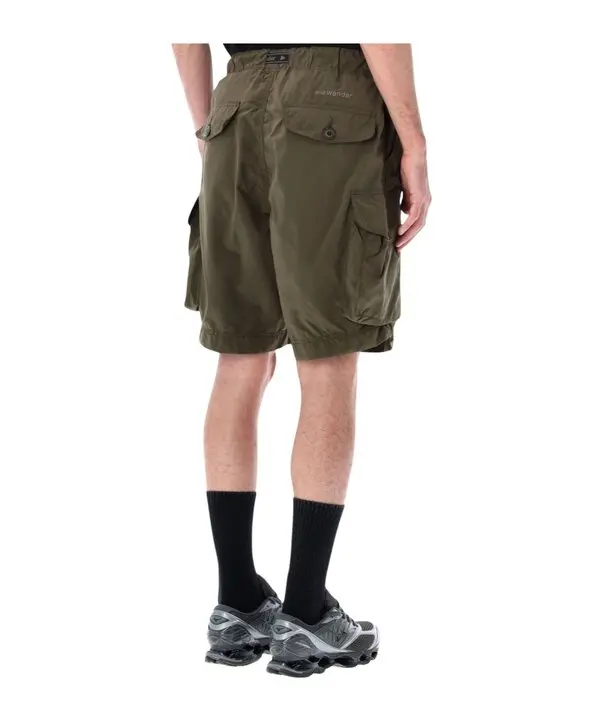 AND WANDER Workwear Belted Shorts