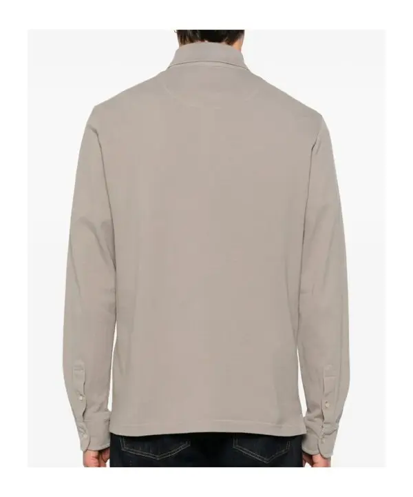 Etro Pegaso-embroidered Long-sleeve Polo Shirt