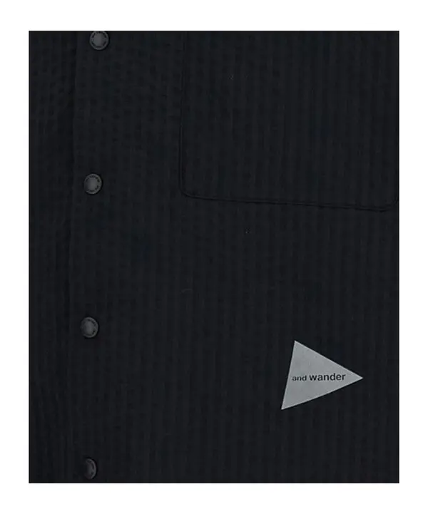 AND WANDER Collared Short-sleeved Shirt