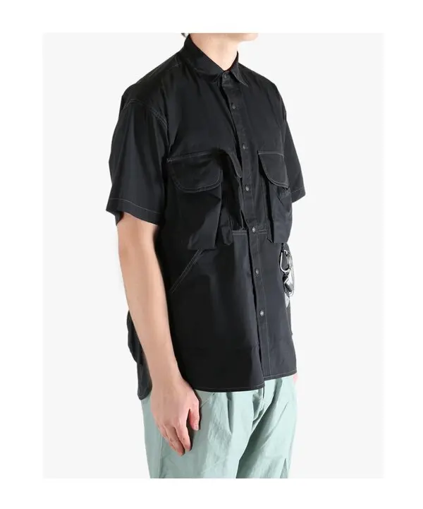 AND WANDER Cargo-pocket Buttoned Shirt