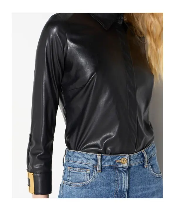 Elisabetta Franchi Shirt With Jewel Logo Detail