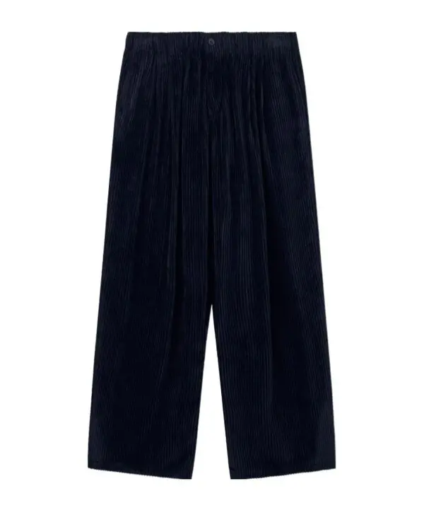 Giorgio Armani Trouser Oversized Fit Ribbed Viscose Velvet