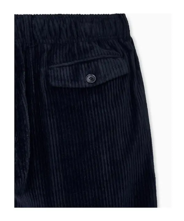 Giorgio Armani Trouser Oversized Fit Ribbed Viscose Velvet
