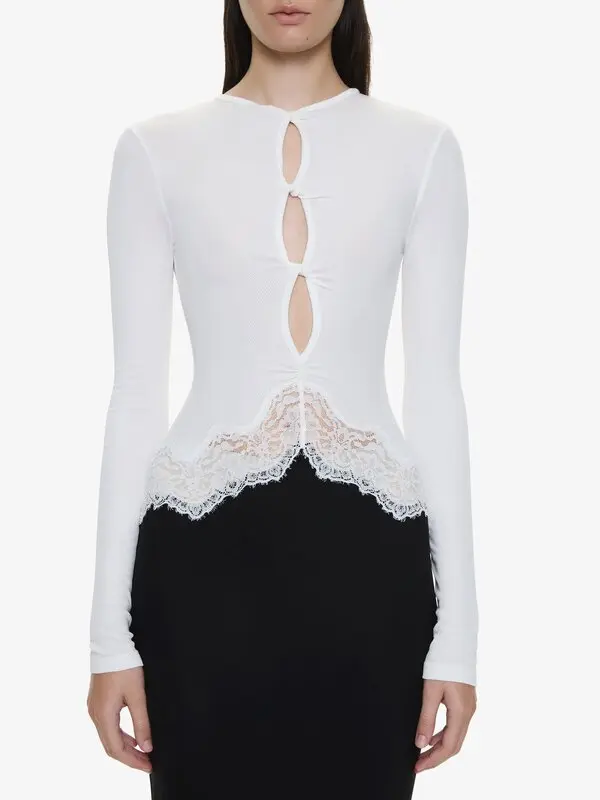 Christopher Esber Open Twist Verner Lace Dress