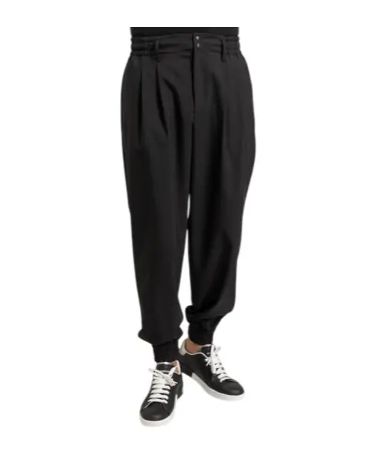 Dolce & Gabbana Casual Trousers With Belt Loops - Black