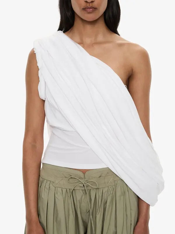 Christopher Esber Aiba Draped Jersey Tee
