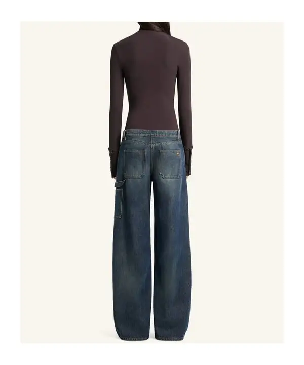 COURREGES Faded-effect Wide-leg Jeans