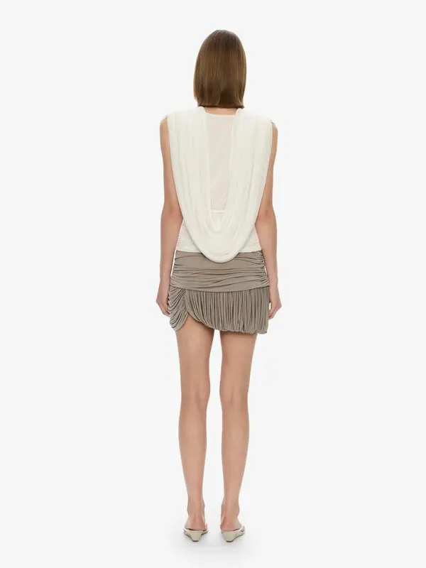 Christopher Esber Beach Glass Bubble Mini Skirt - Grey
