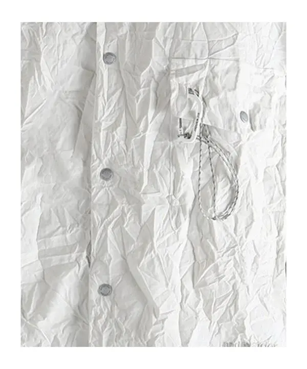 AND WANDER Pleated Shirt