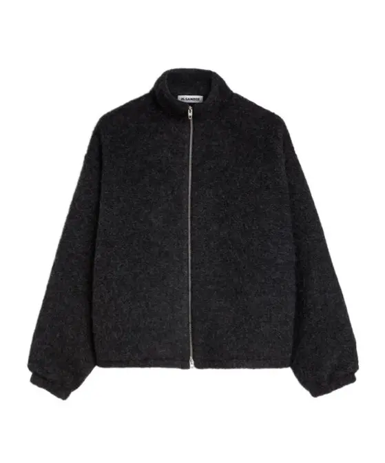 JIL SANDER Zip-up Wool-fleece Sweater