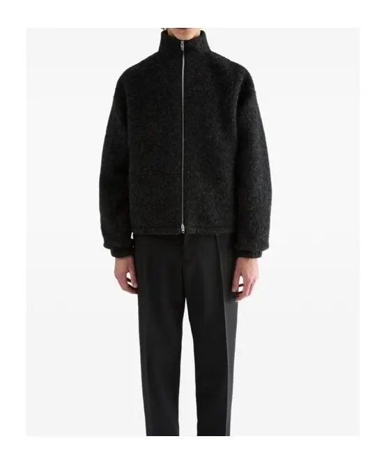 JIL SANDER Zip-up Wool-fleece Sweater