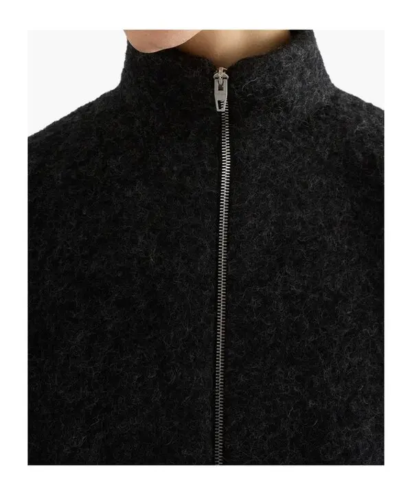 JIL SANDER Zip-up Wool-fleece Sweater