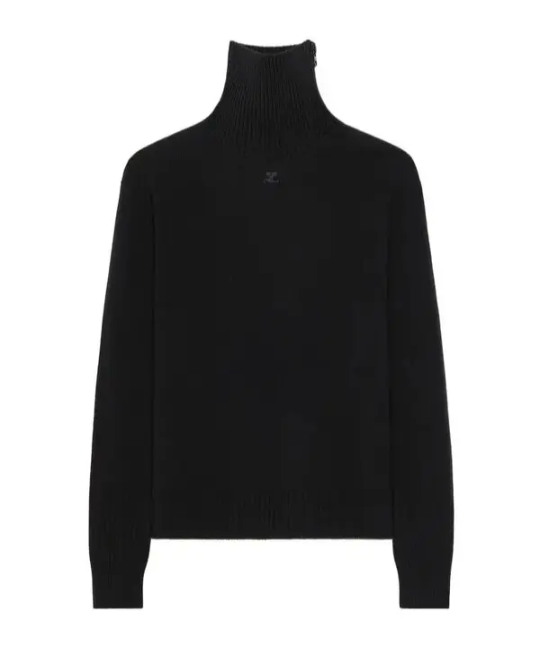 COURREGES Zipped-collar Sweater