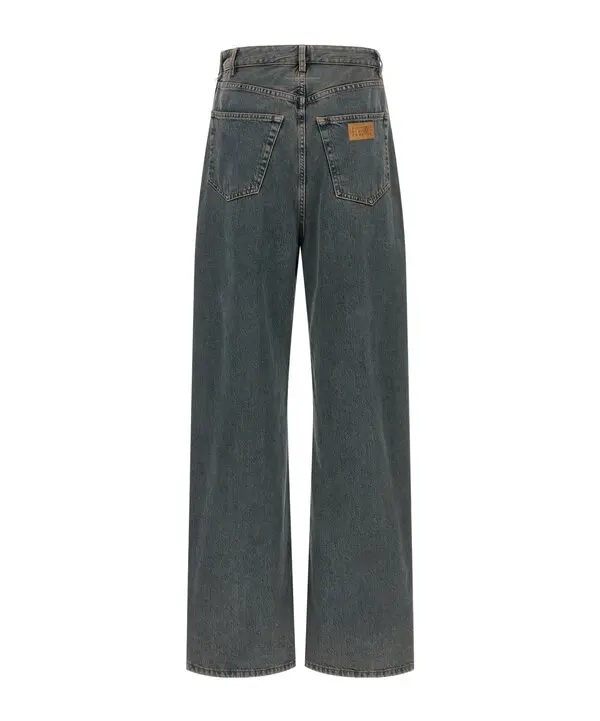 MAISON MARGIELA Back To Back Wide-leg Jeans - Grey