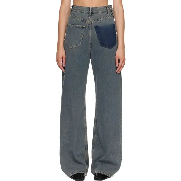 MAISON MARGIELA Back To Back Wide-leg Jeans - Grey