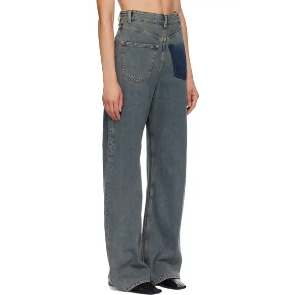 MAISON MARGIELA Back To Back Wide-leg Jeans - Grey