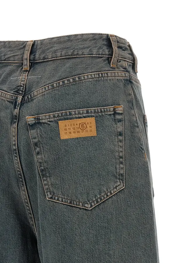 MAISON MARGIELA Back To Back Wide-leg Jeans - Grey