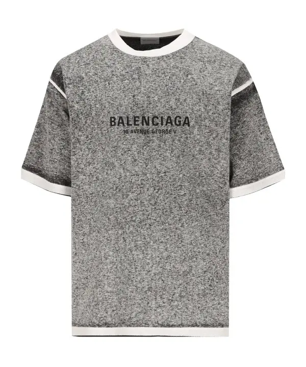 Balenciaga Logo Crewneck T-shirt - Black