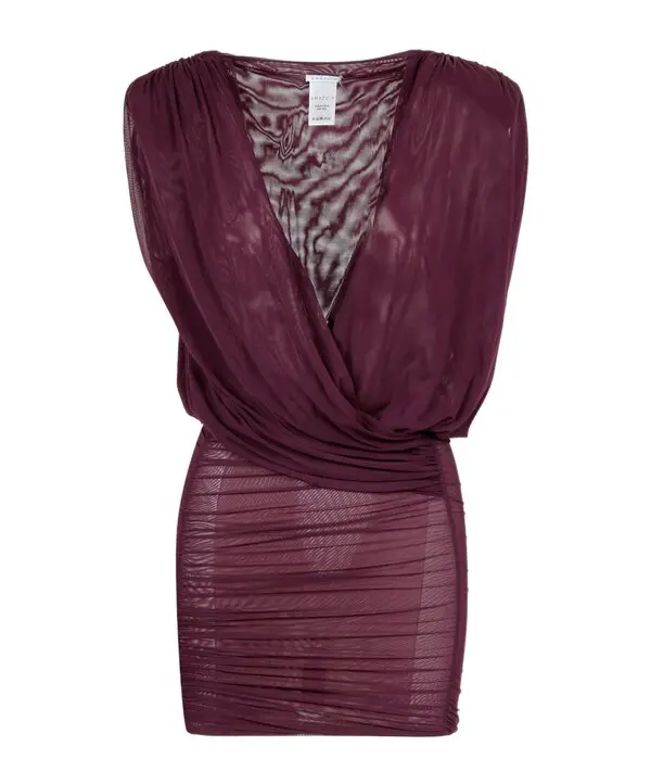 AMAZUIN Ruffled Mini Dress
