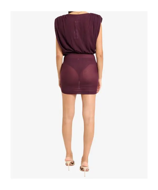 AMAZUIN Ruffled Mini Dress