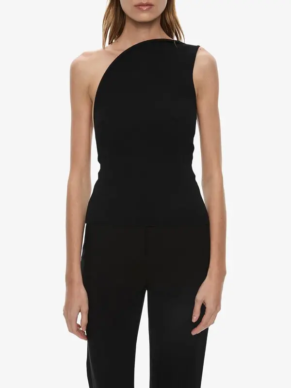 Christopher Esber Concave Wired One-shoulder Top